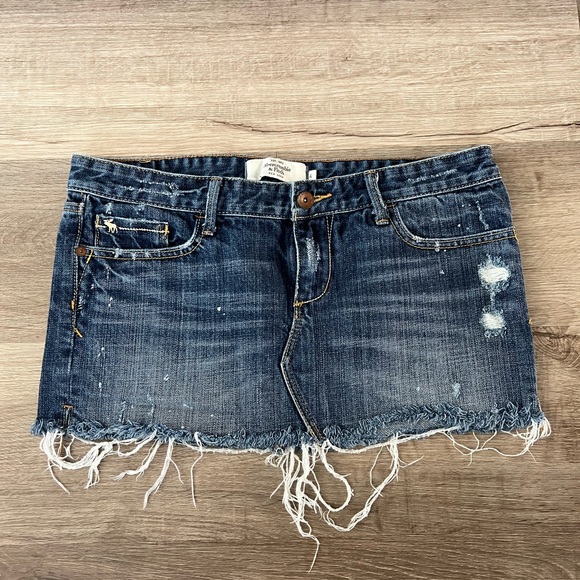 Abercrombie & Fitch | Skirts | Abercrombie Fitch Y2k Distressed Micro ...